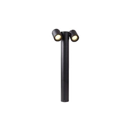 Mini Poste Exterior 55 cm, Potencia Máx. 12 W, 2 Bases GU10 Dirigibles ...